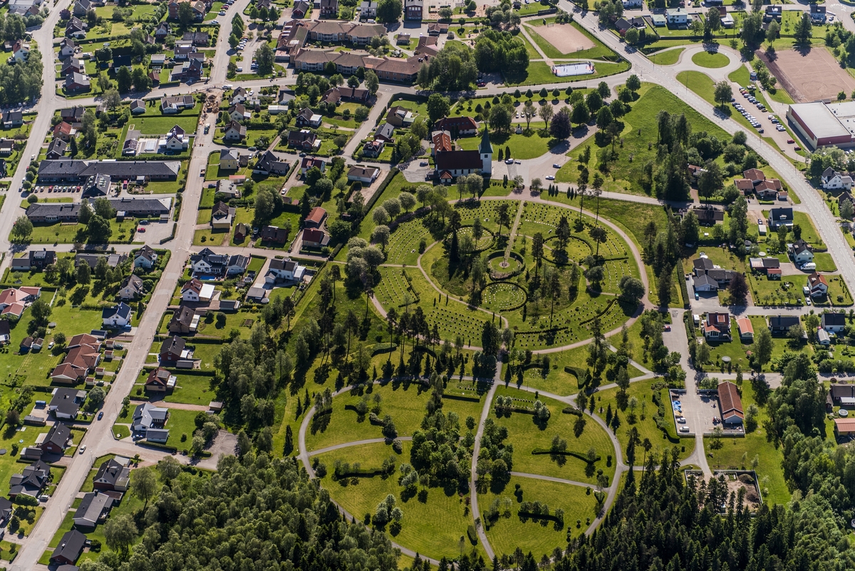 Flygfoto över Smålandsstenar i Gislaveds kommun. - Jönköpings läns ...