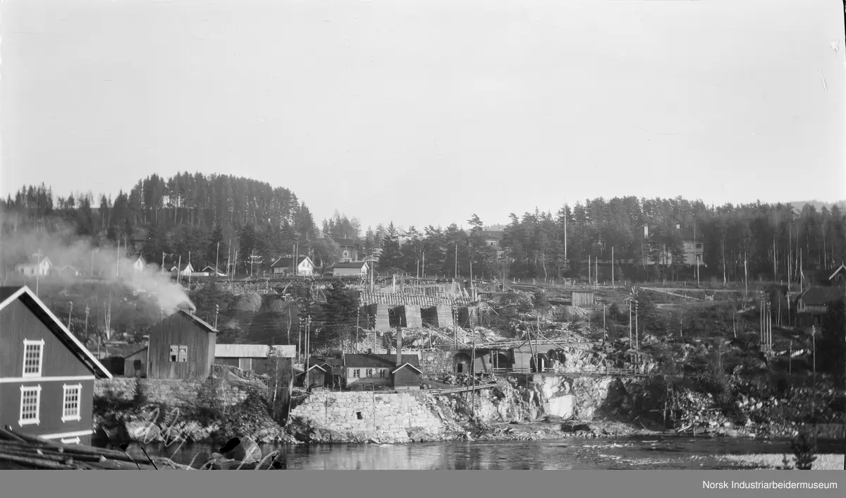 Anleggsarbeid på Tinfos området. Tinfos II bygges. - Norsk ...