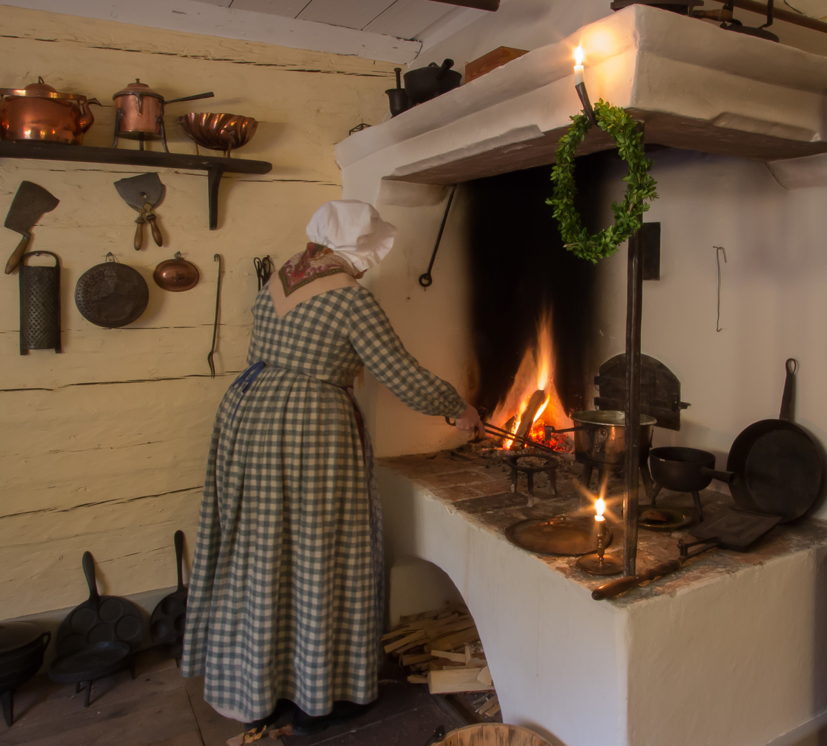 Jul i Boktryckarbostaden. Fotodokumentation av den öppna verksamheten i Boktryckarbostaden ...