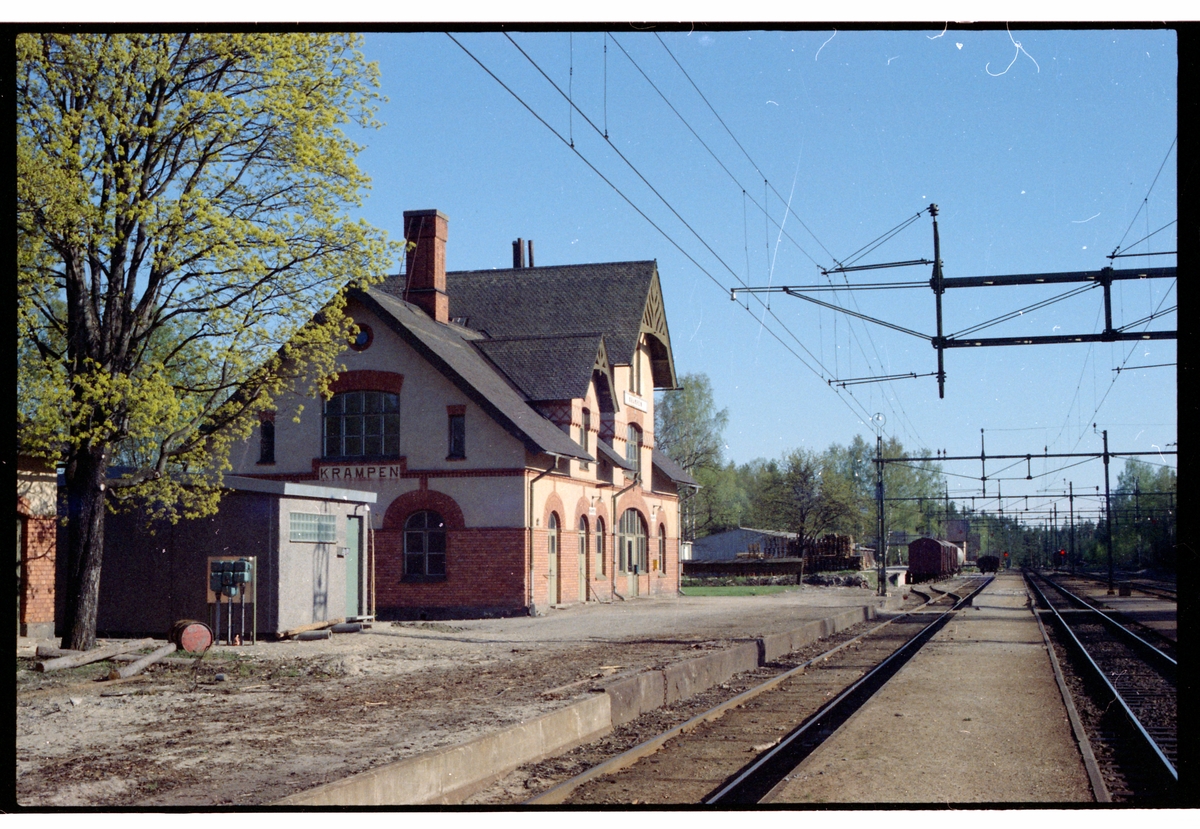 Krampen station. - Järnvägsmuseet / DigitaltMuseum