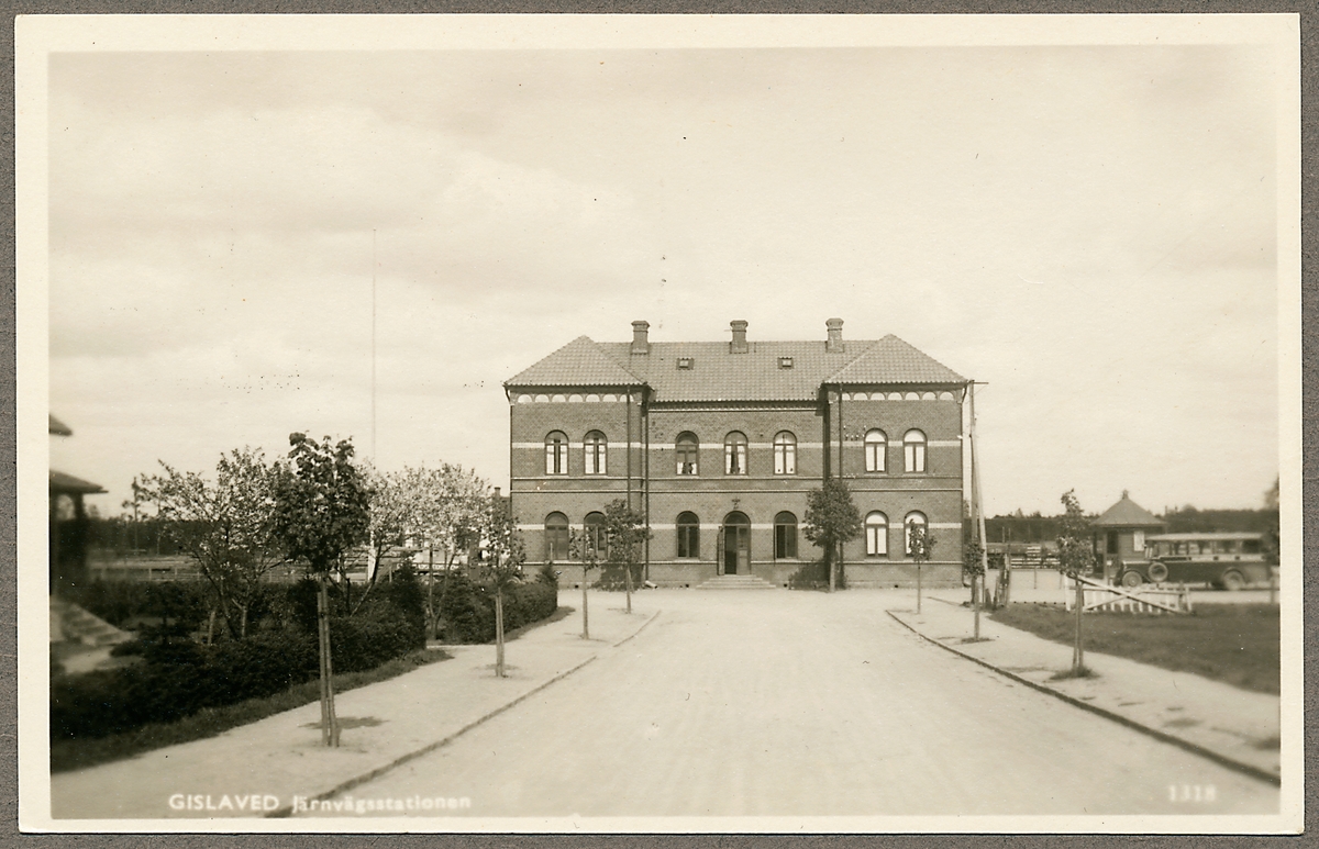 Gislaveds Järnvägsstation. - Järnvägsmuseet / DigitaltMuseum