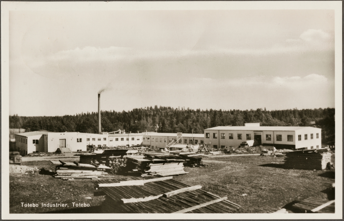 Industriområde i Totebo. - Järnvägsmuseet / DigitaltMuseum