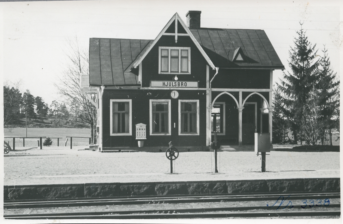 Hjulsbro station. - Järnvägsmuseet / DigitaltMuseum