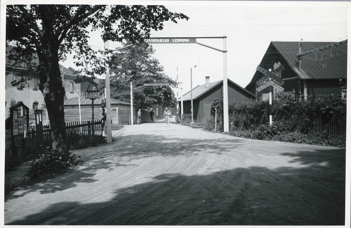Del av stationsområde i Boxholm. - Järnvägsmuseet / DigitaltMuseum