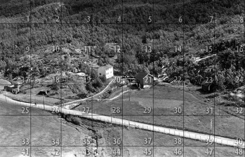 Gjesvik. Magnus Simonsens gård. Dette huset er et svenskhus. Det ...