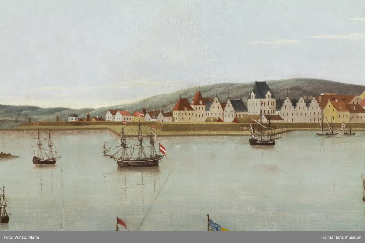 Kalmar stad [Oljemålning] - Kalmar läns museum / DigitaltMuseum