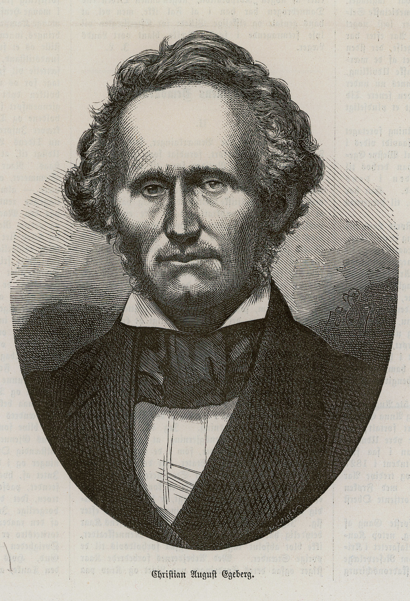 Christian August Egeberg [xylografi] - Oslo Museum / DigitaltMuseum