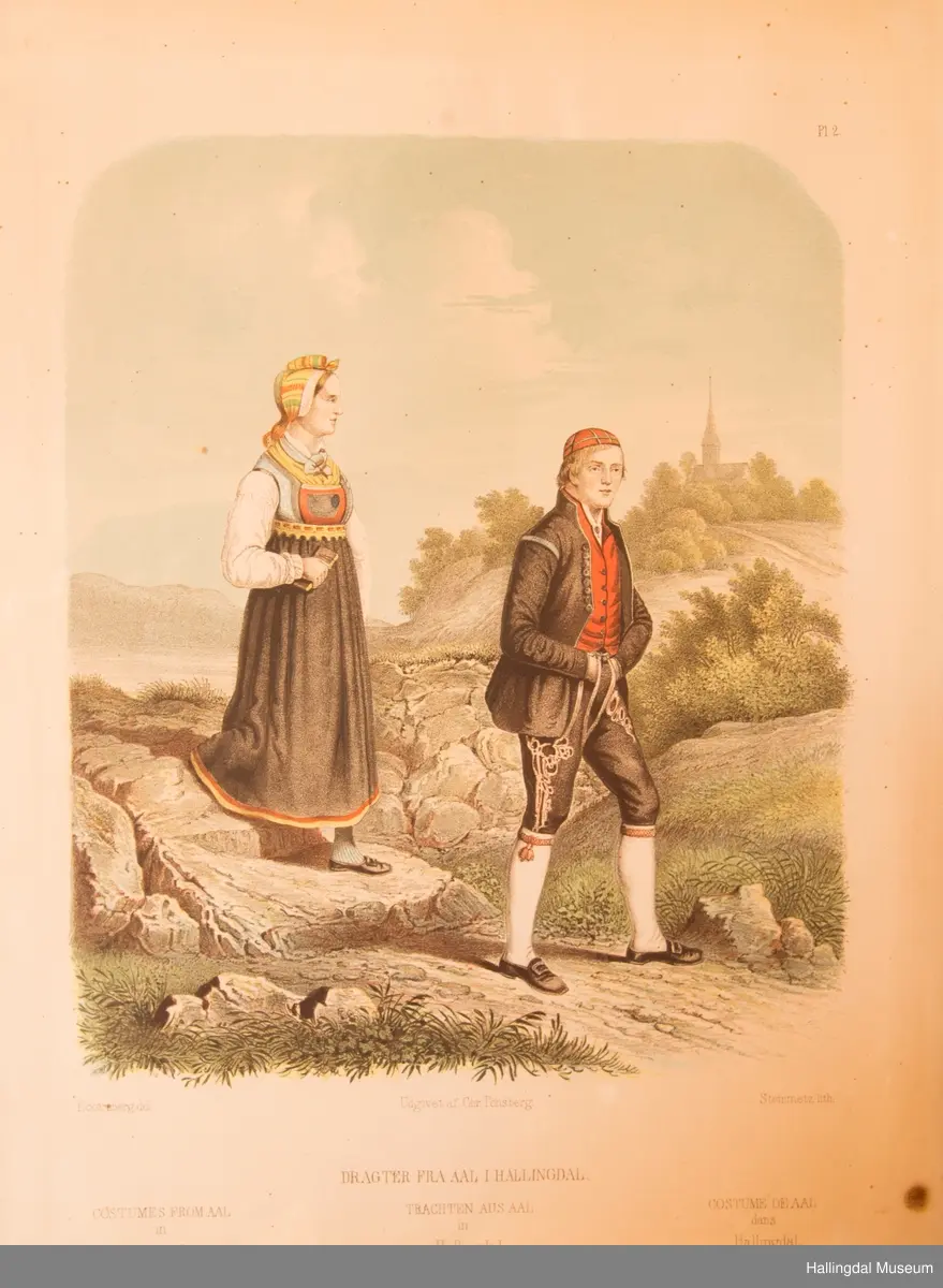 Norske Nasjonaldragter tegnede af forskjellige norske kunstnere ...