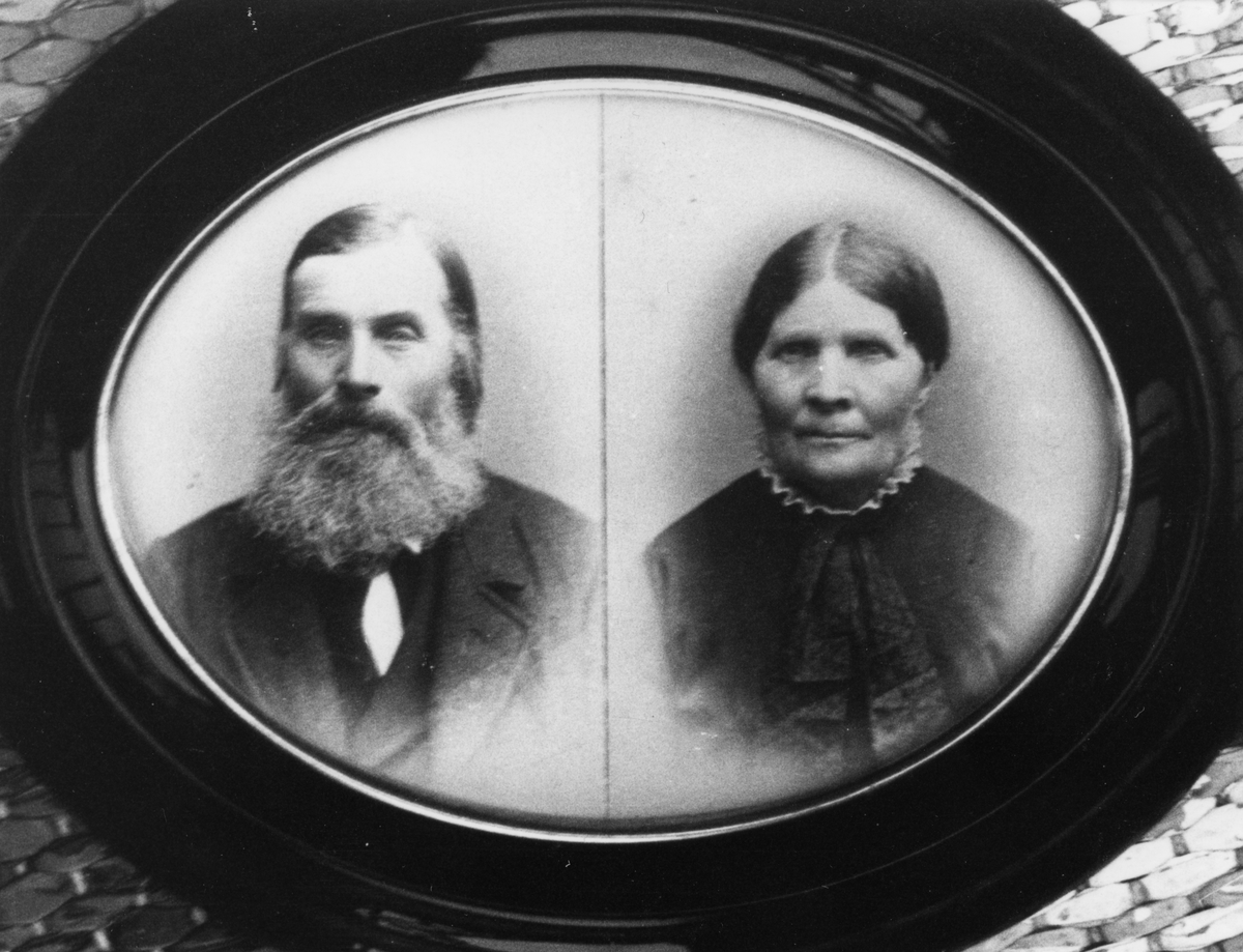 Reprobilde av eldre ektepar - John Hågensen med frue Marie - Anno Musea ...