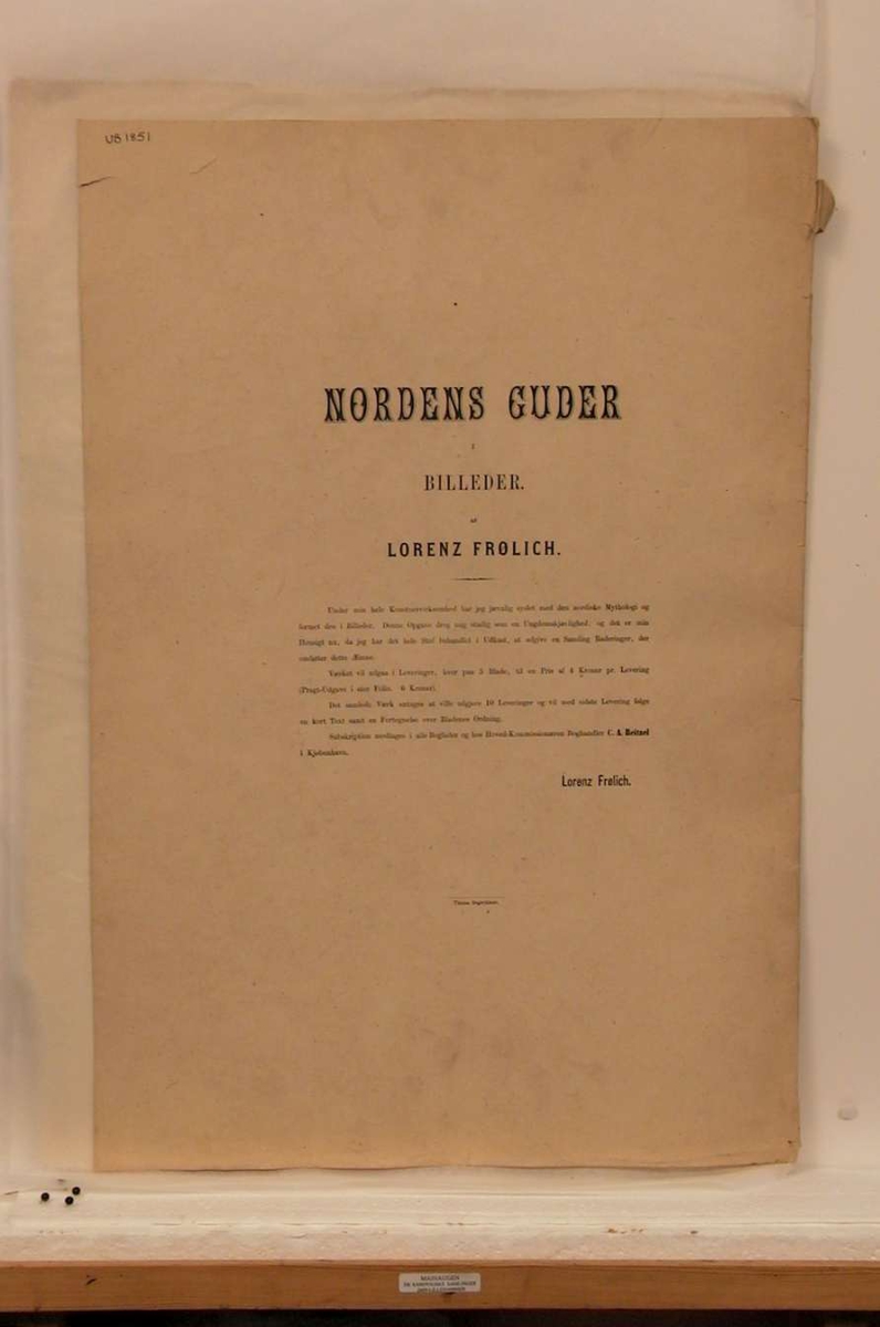 Mappe - Bjerkebæk, Sigrid Undsets hjem / DigitaltMuseum