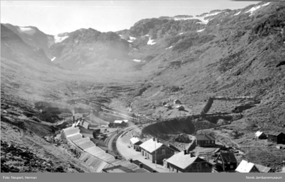 Oversiktsbilde over Myrdal stasjon sett fra nordøst - Norsk ...