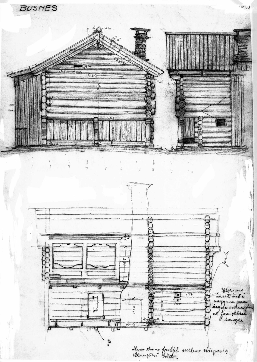 Tegning - Norsk Folkemuseum / DigitaltMuseum