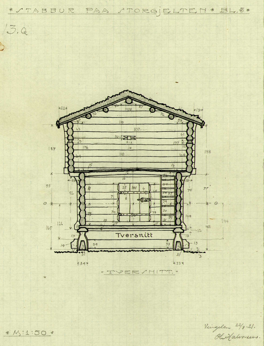 Tegning - Norsk Folkemuseum / DigitaltMuseum