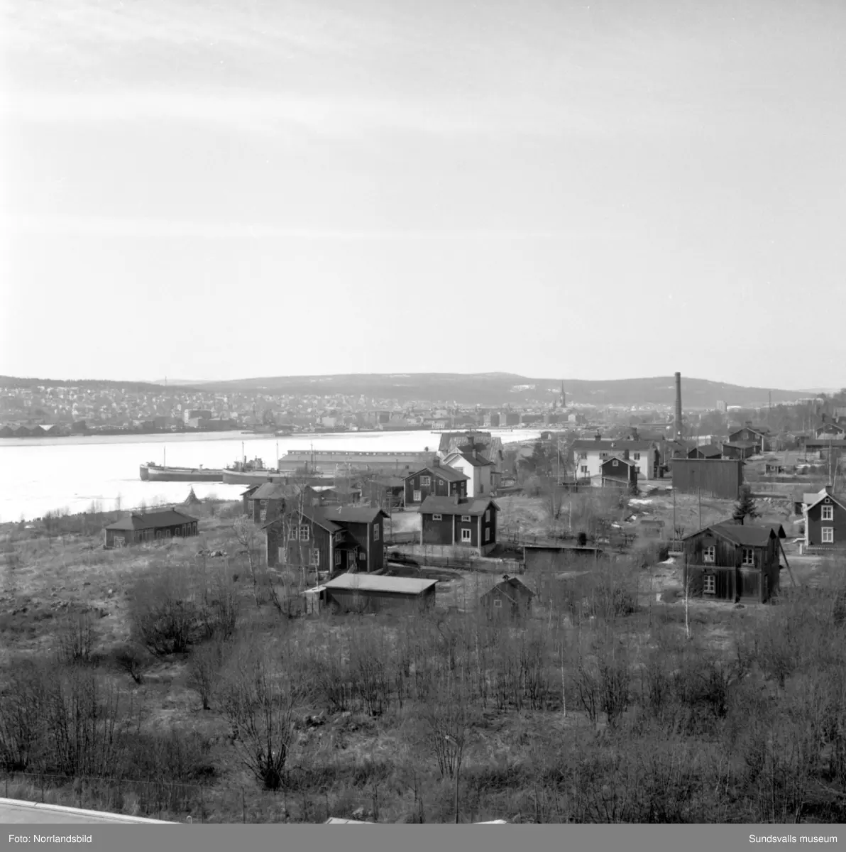 Vyer över gamla Skönsberg och Ortviken. - Sundsvalls museum ...